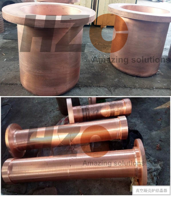 Copper crucibles for VAR furnace vacuum arc remelting furnace ...