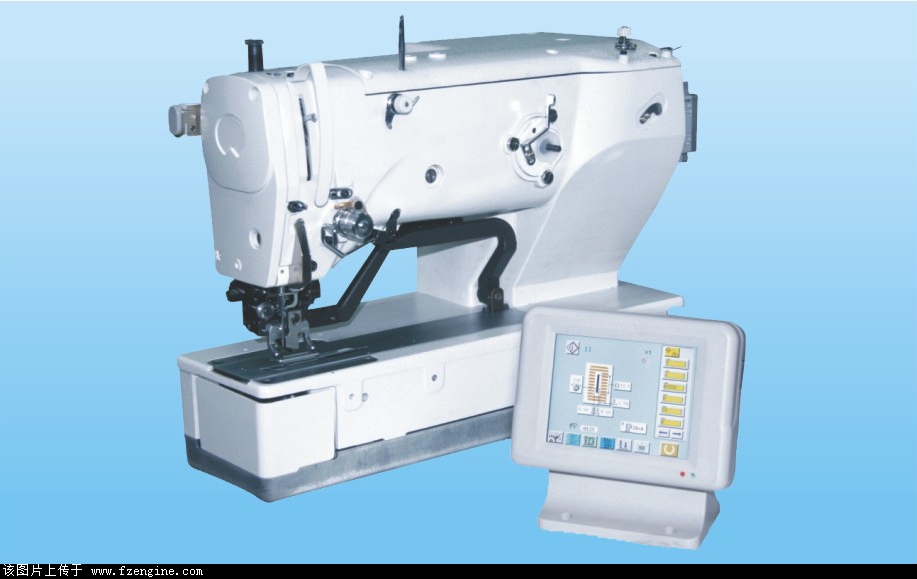 Computer-controlled high speed bar tracking industrial sewing machine ...